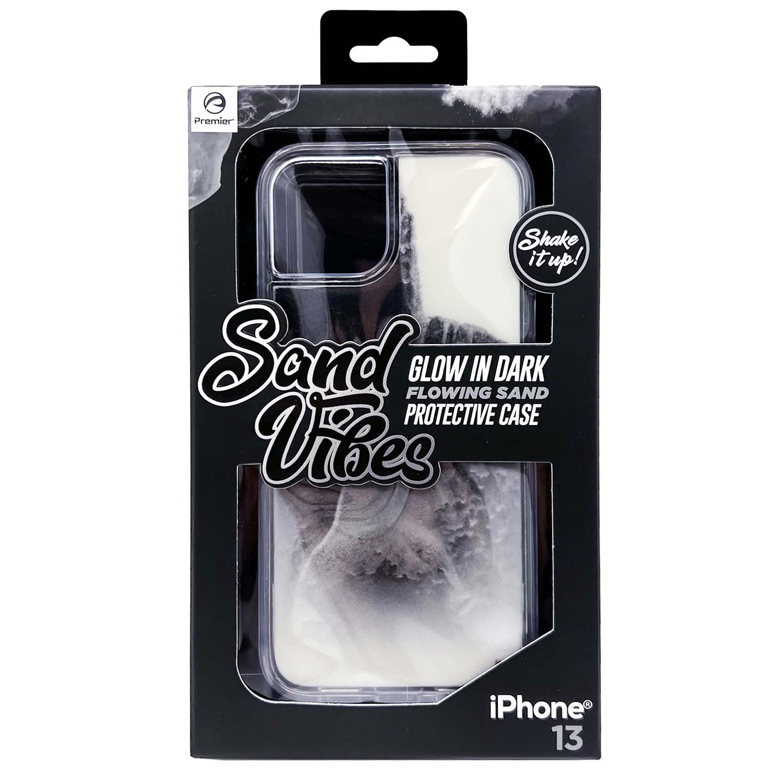 Premier Sand Vibes Glow in Dark Flowing Sand Cases IPHONE 13 BLACK ...