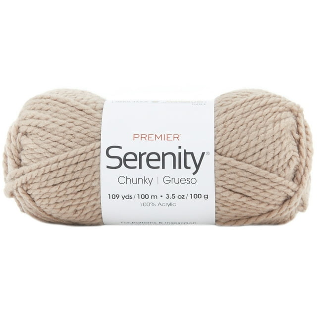 Premier Serenity Chunky Yarn - Solid-Sand - Walmart.com