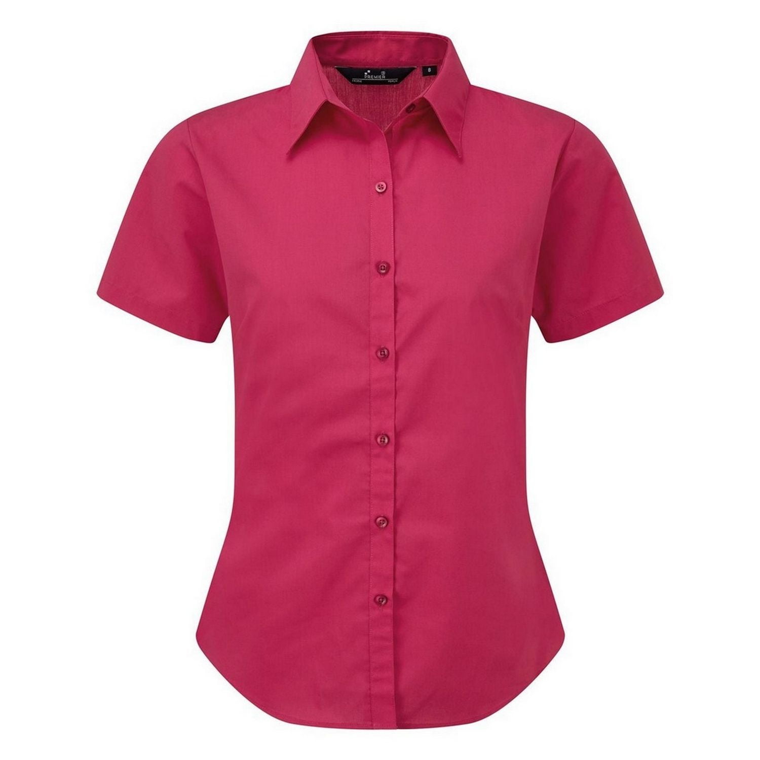 Premier Short Sleeve Poplin Blouse/Plain Work Shirt - Walmart.com