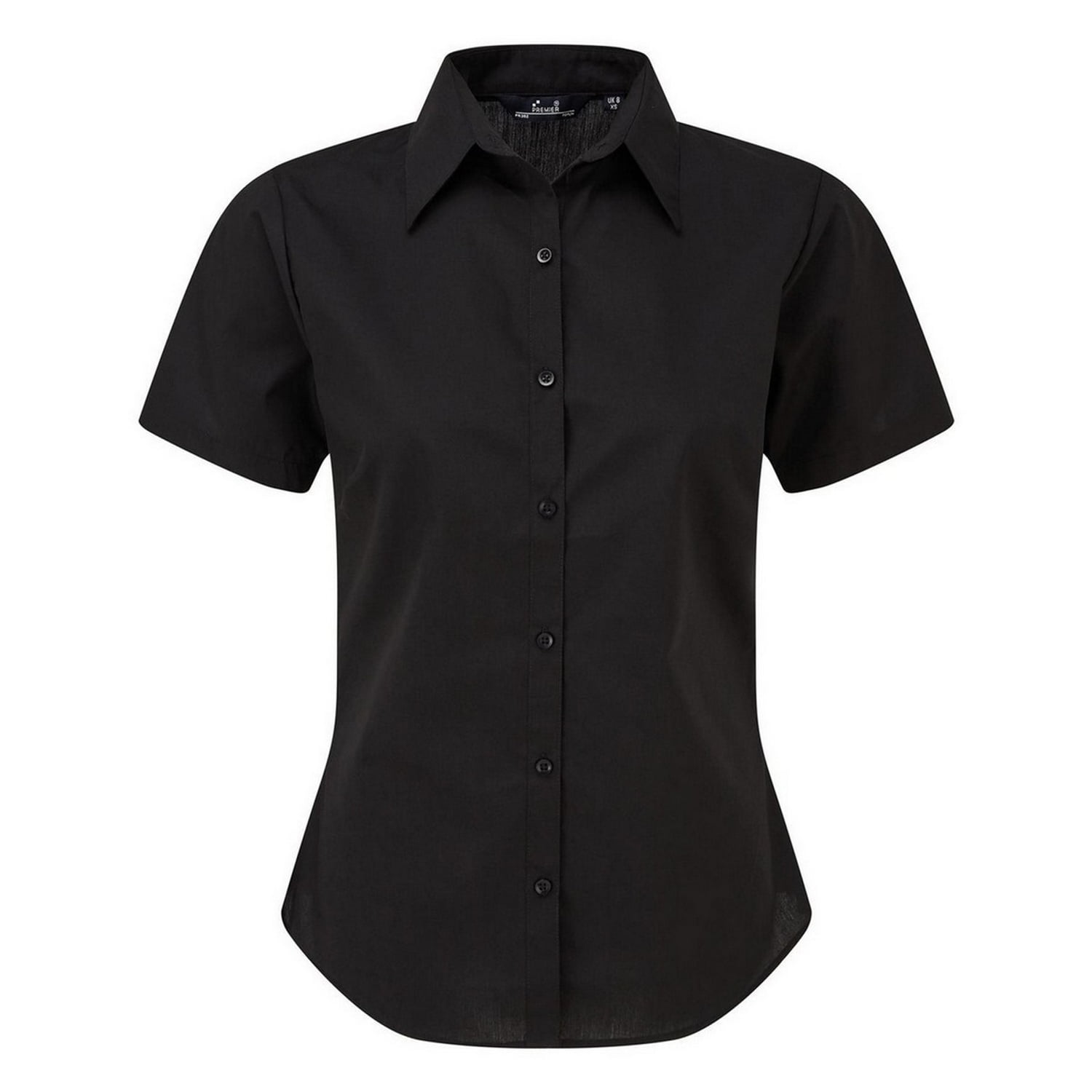 Premier Short Sleeve Poplin Blouse/Plain Work Shirt - Walmart.com