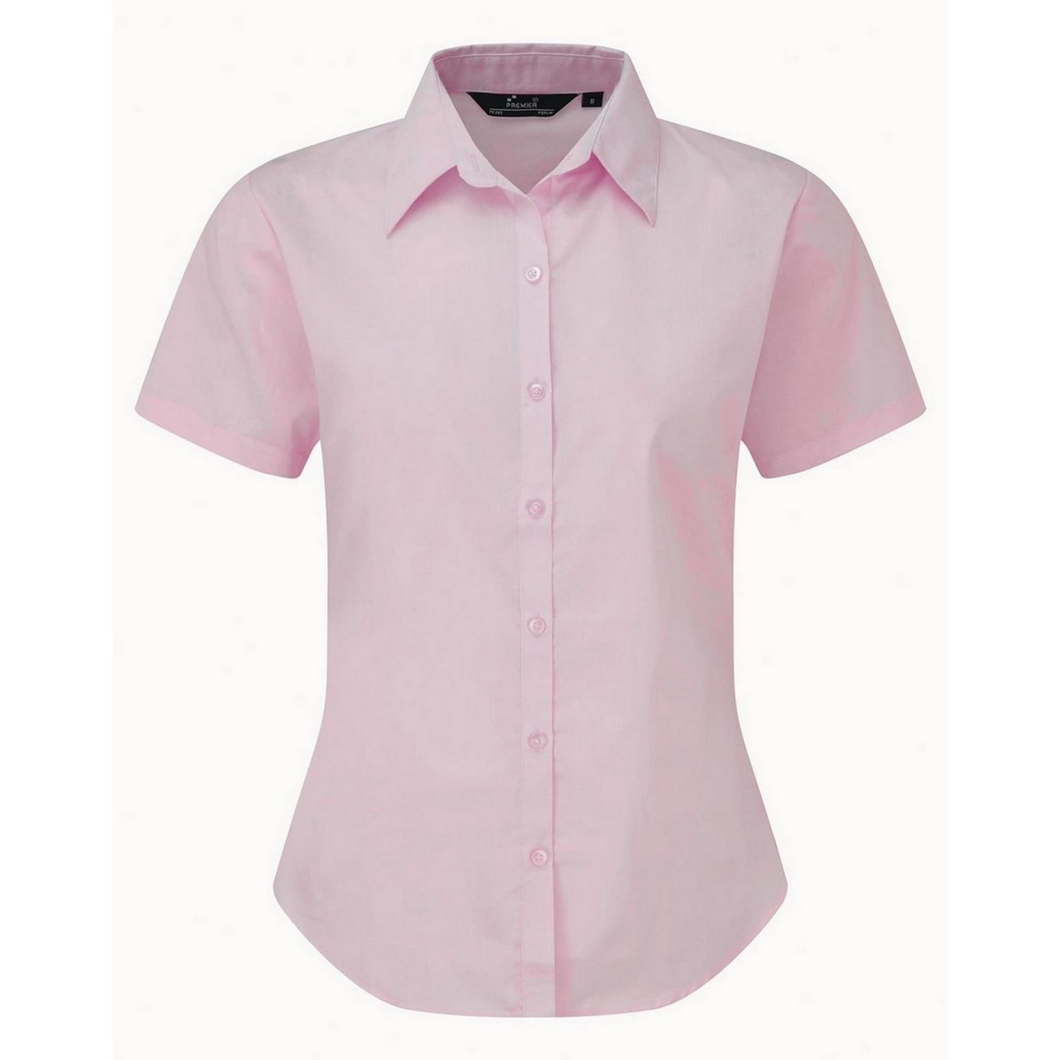Premier Short Sleeve Poplin Blouse/Plain Work Shirt - Walmart.com