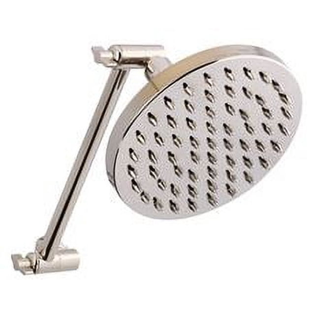 Premier Single Function Round Sunflower Showerhead With Adjustable Arm, 6 In., Brushed Nickel ...