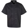 Premier Studded Front Short Sleeve Chefs Jacket - Walmart.com