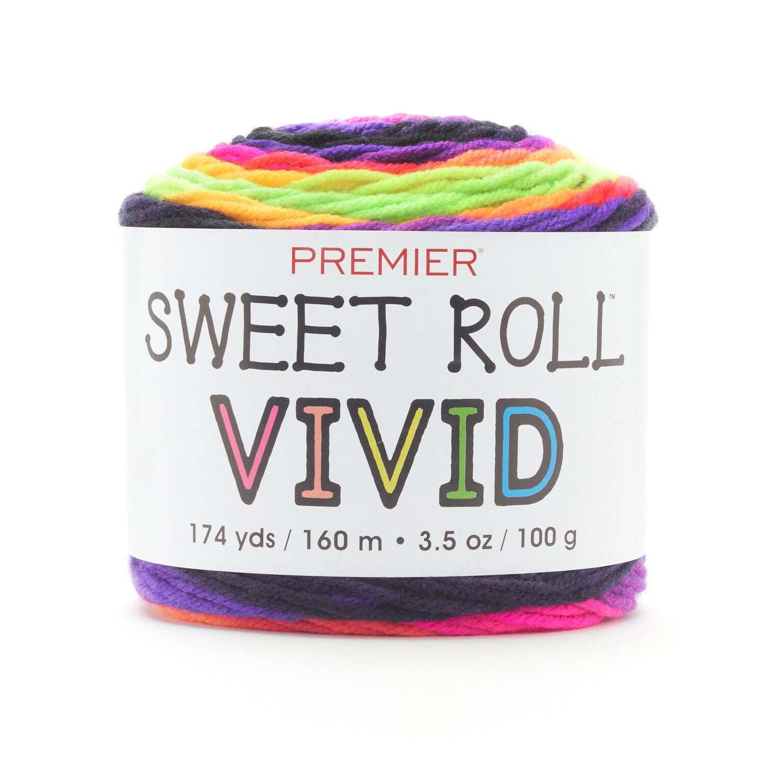 Premier Sweet Roll Vivid Yarn-Glow Worm - Walmart.com