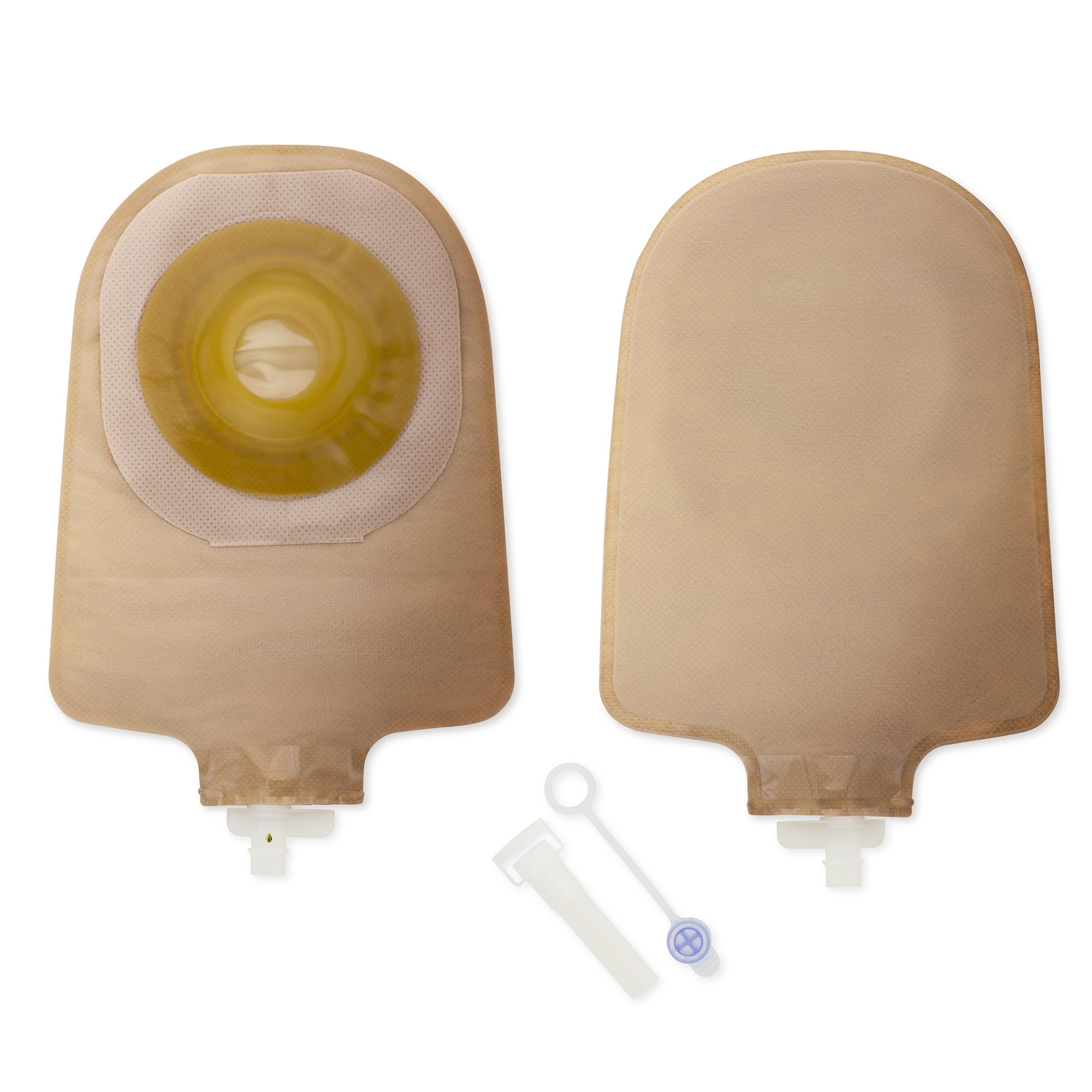 Premier Urostomy Pouch Drainable 1.125" Stoma 9"L 1pc System Beige 8495 ...