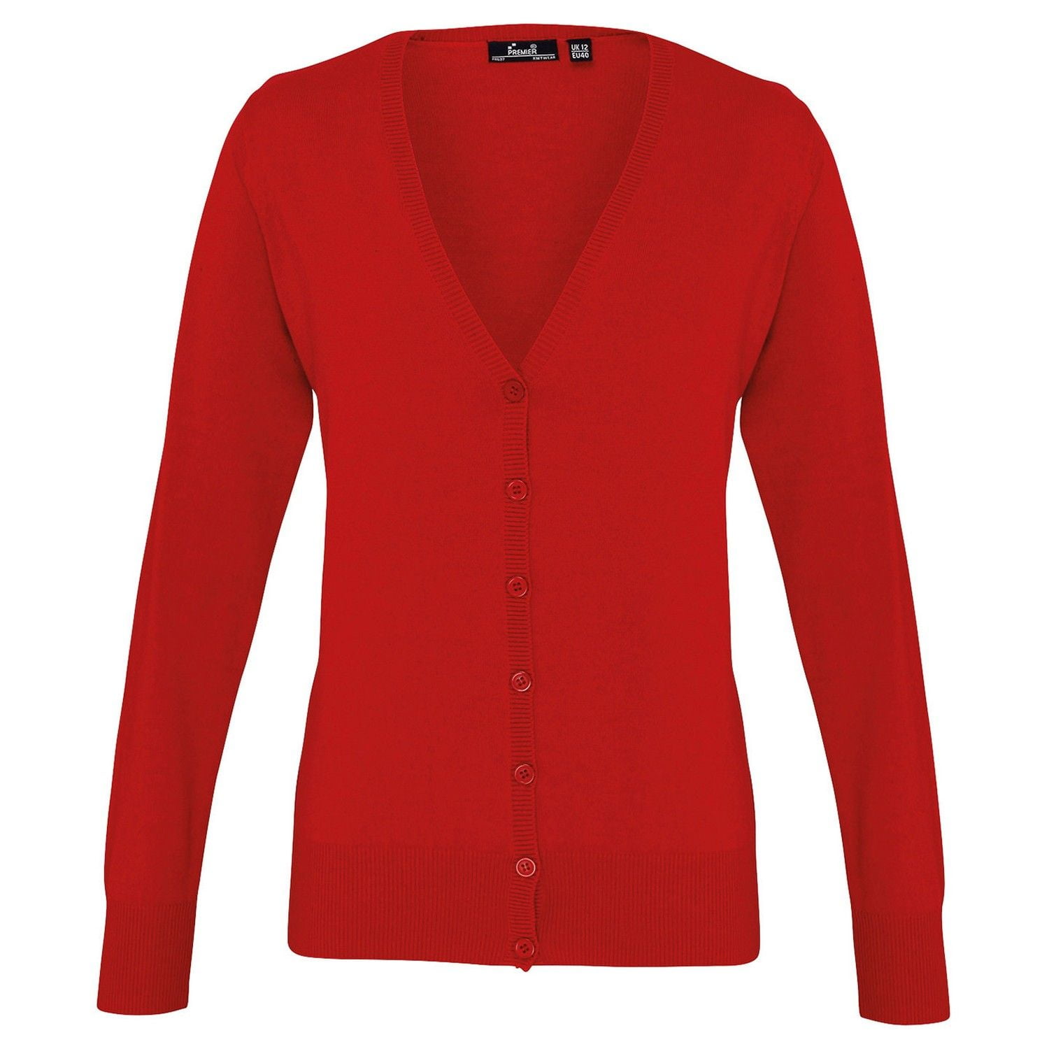 Premier Womens Cotton Acrylic V Neck Cardigan - Walmart.com