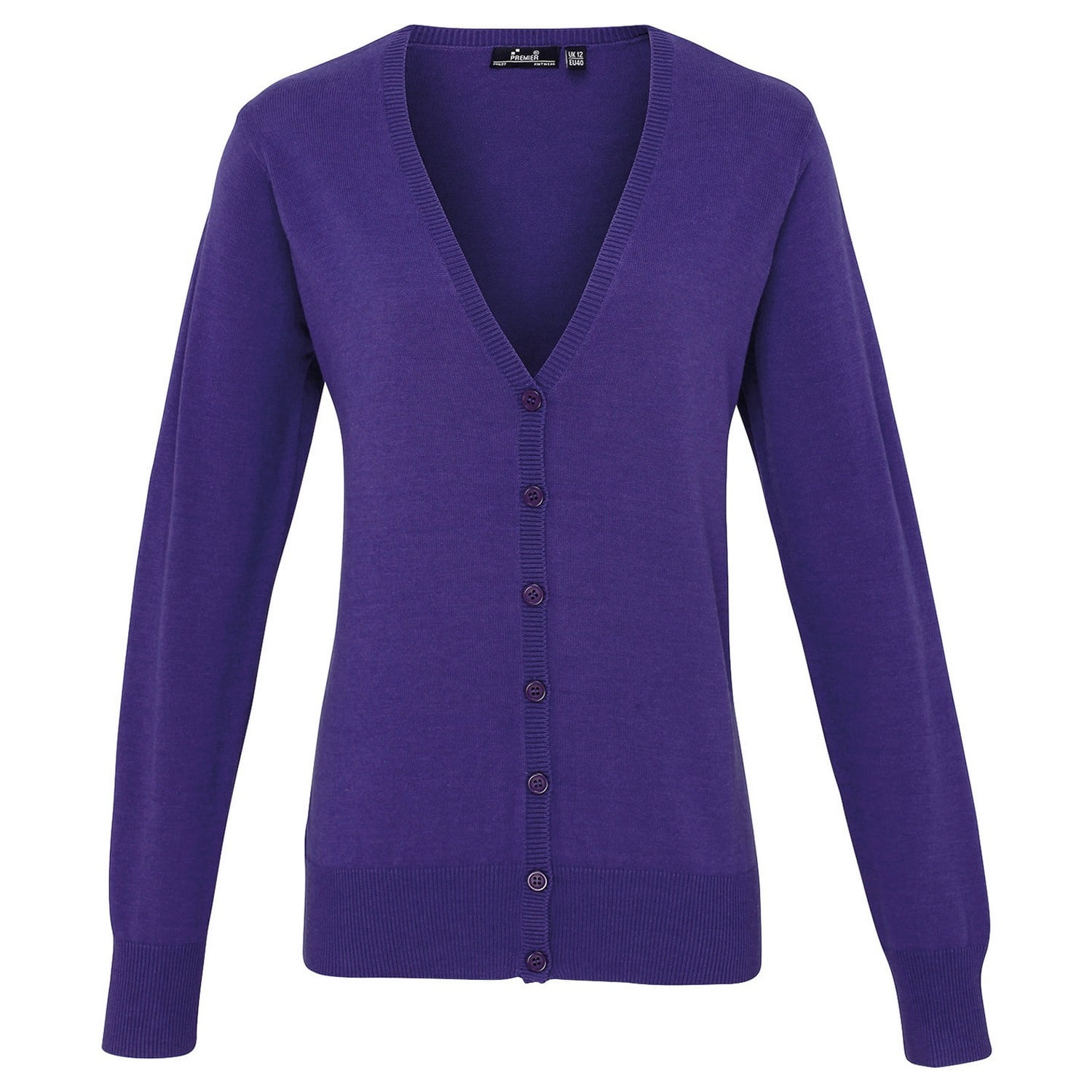 Premier Womens Cotton Acrylic V Neck Cardigan - Walmart.com