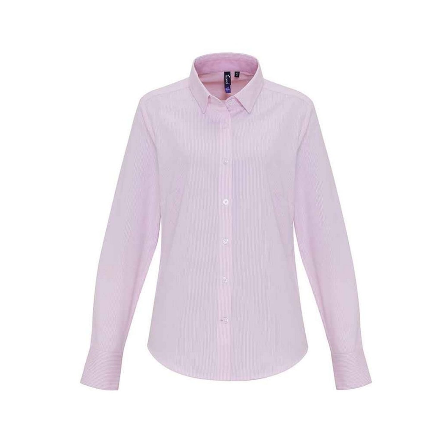 Premier Womens Striped Oxford Long-Sleeved Formal Shirt - Walmart.com