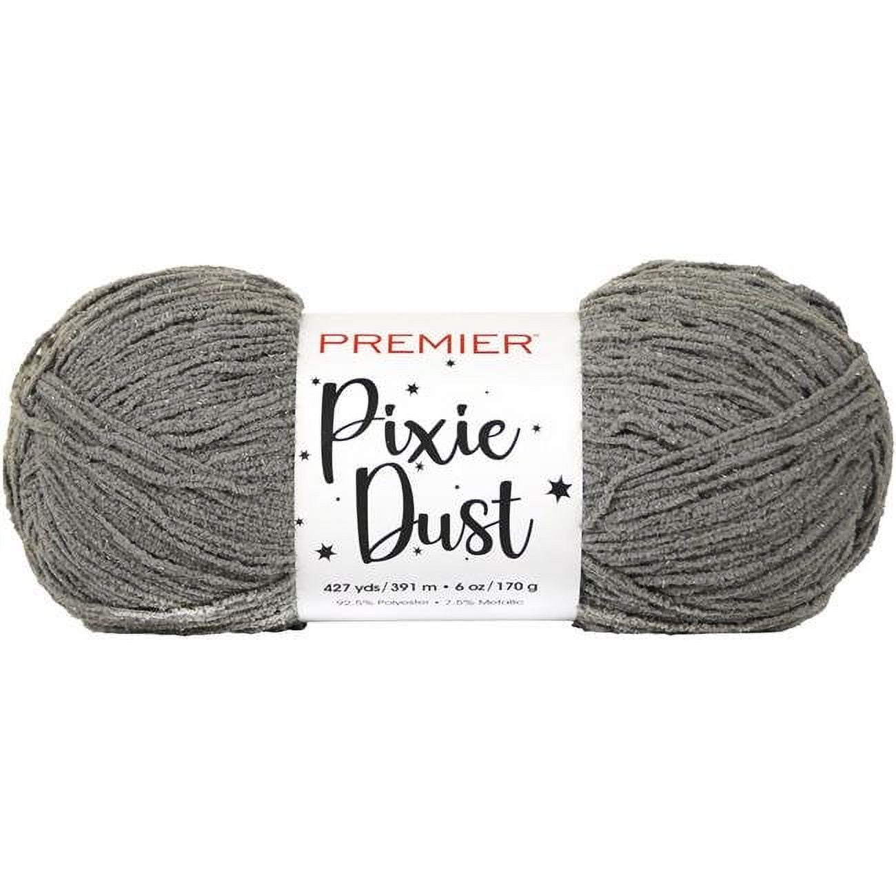 Premier Yarns 1106-03 Pixie Dust Yarn - Grey - Walmart.com
