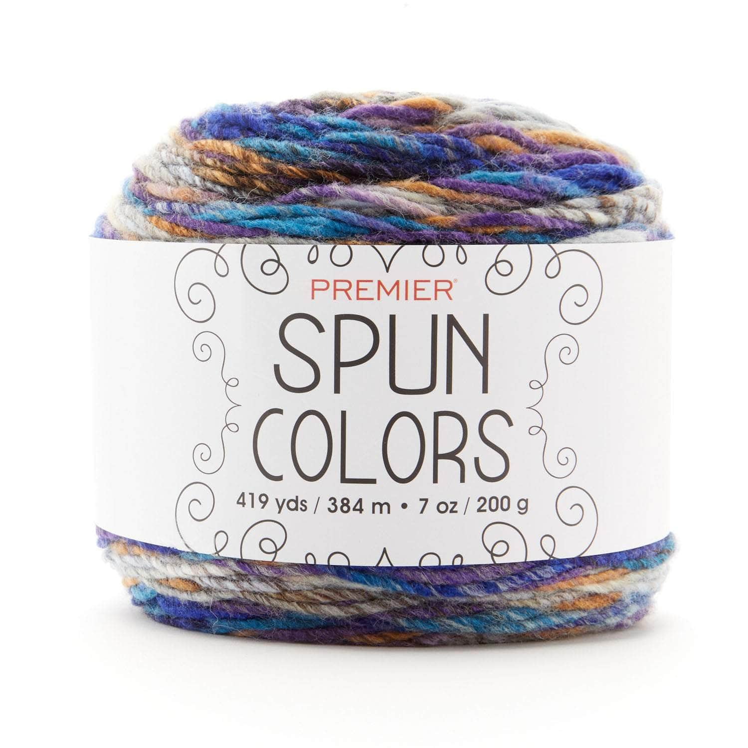 Premier Yarns Blue Ridge Spun Colors, Medium Weight, Wool/Acrylic Blend ...