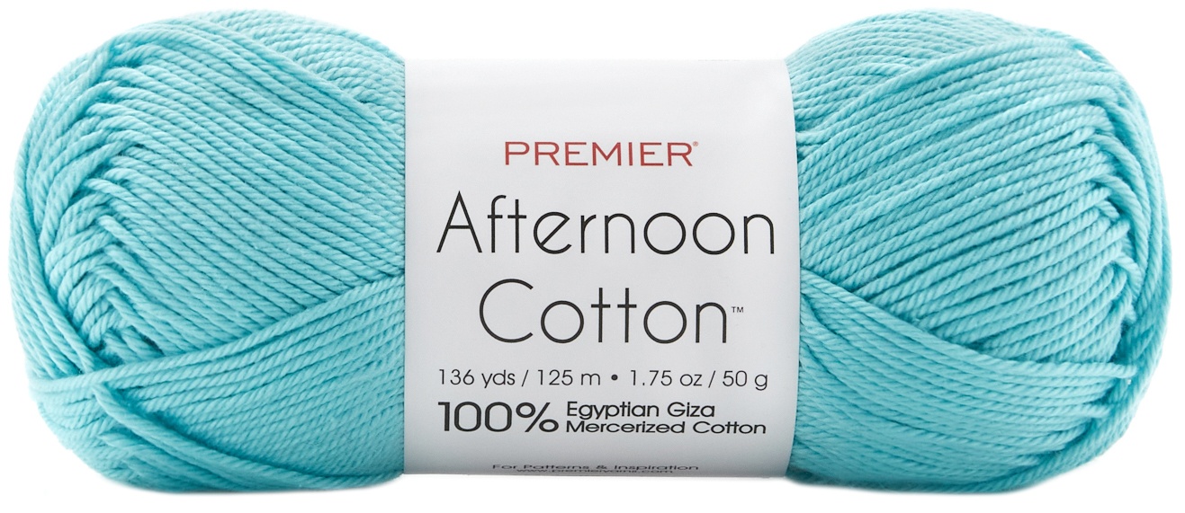 Premier Yarns Afternoon Cotton Yarn Pale Teal Pack of 1 Skein - Walmart.com