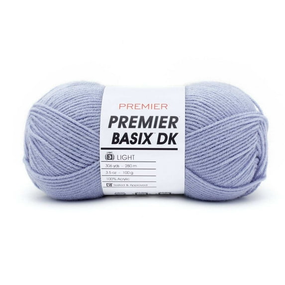 Premier Yarns Basix DK Yarn, Chambray Color, 100% Acrylic Light DK Weight, 306 Yards - Walmart.com