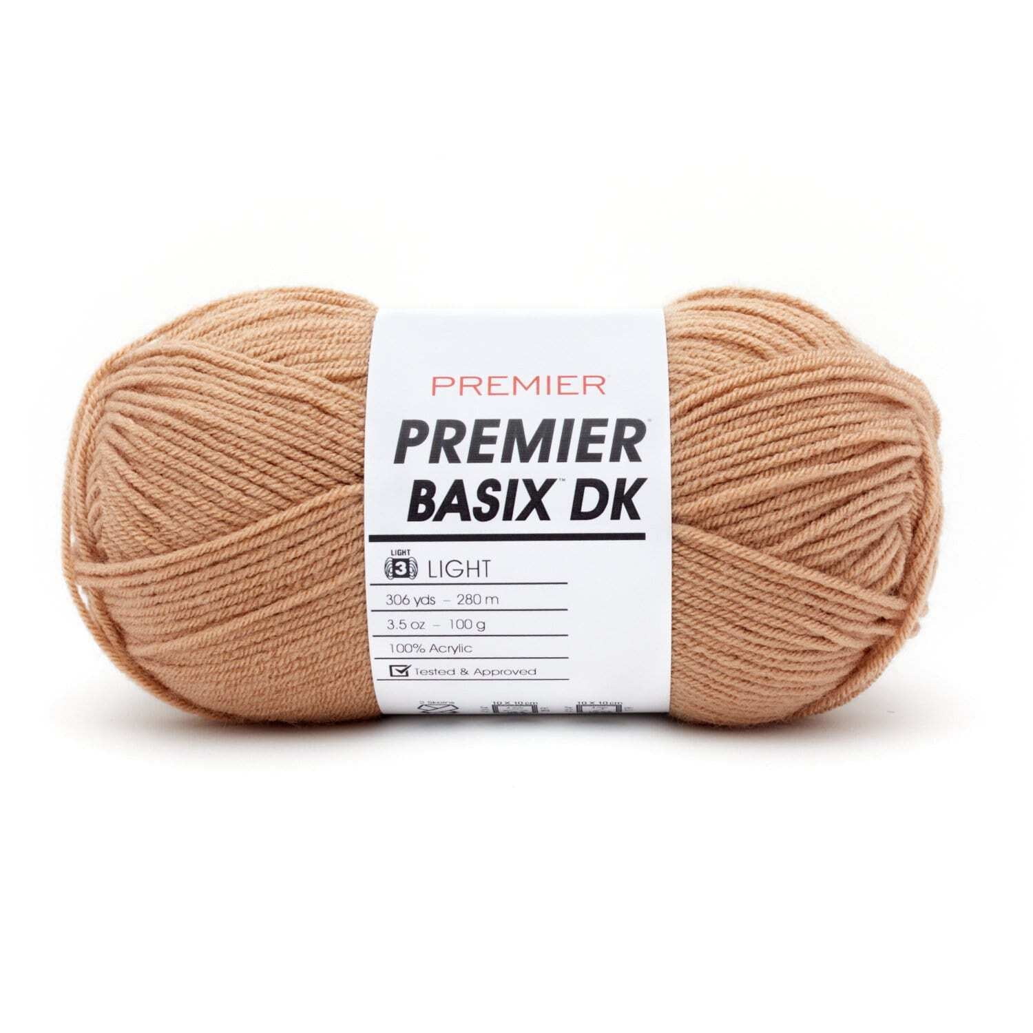 Premier Yarns Basix DK Yarn-Light Brown - Walmart.com