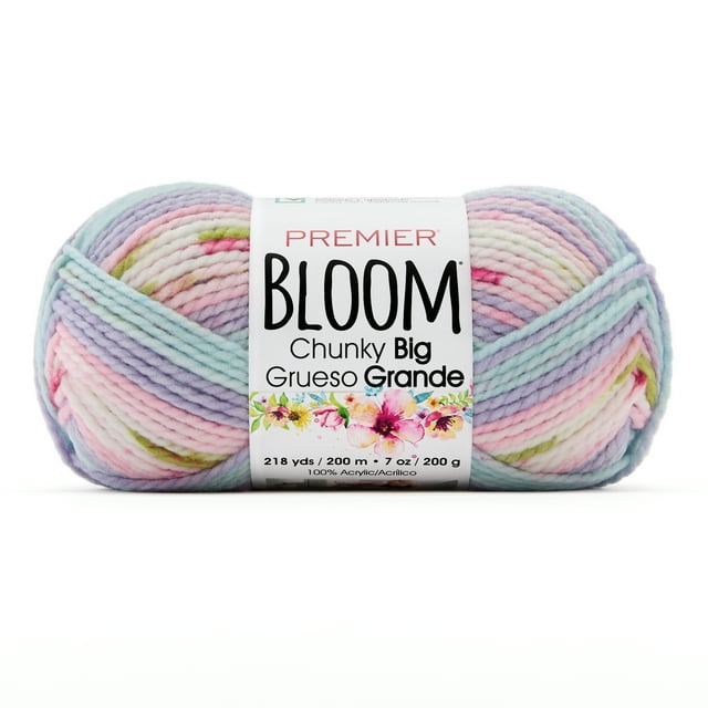 Premier Yarns - Bloom Chunky Big Yarn - Hydrangea - 7oz 218yds - 5 ...