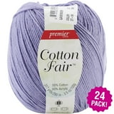 Premier Yarns Cotton Fair Solid Yarn - Lavender, Multipack of 24 ...