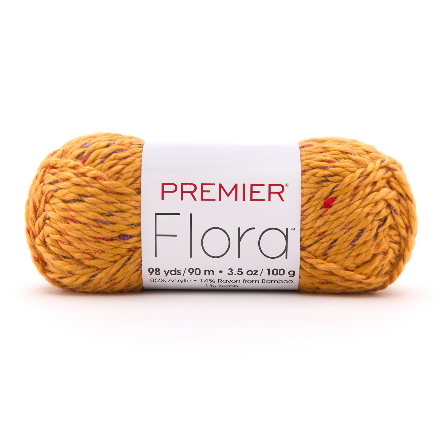 Premier Yarns Flora Yarn-Goldenrod - Walmart.com