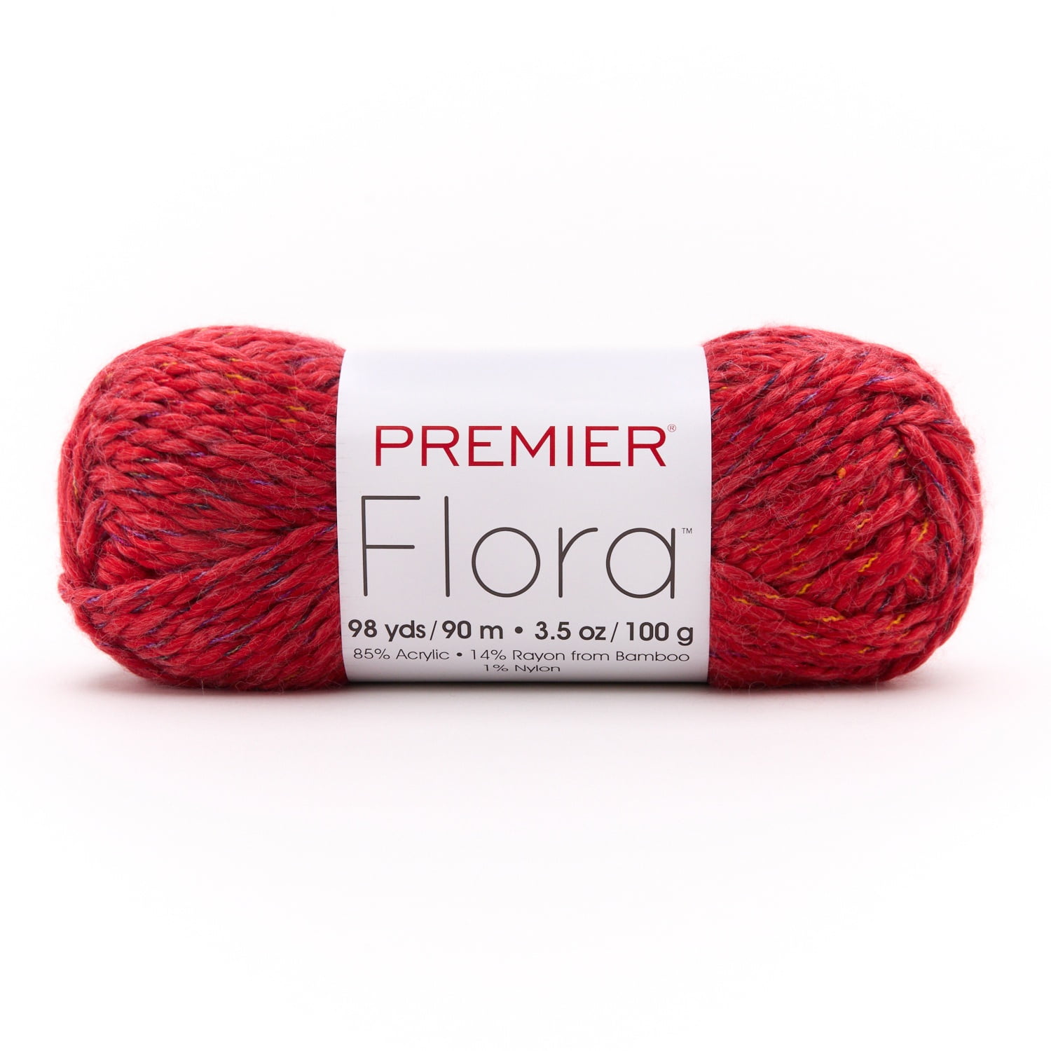 Premier Yarns Flora Yarn-Poppy - Walmart.com