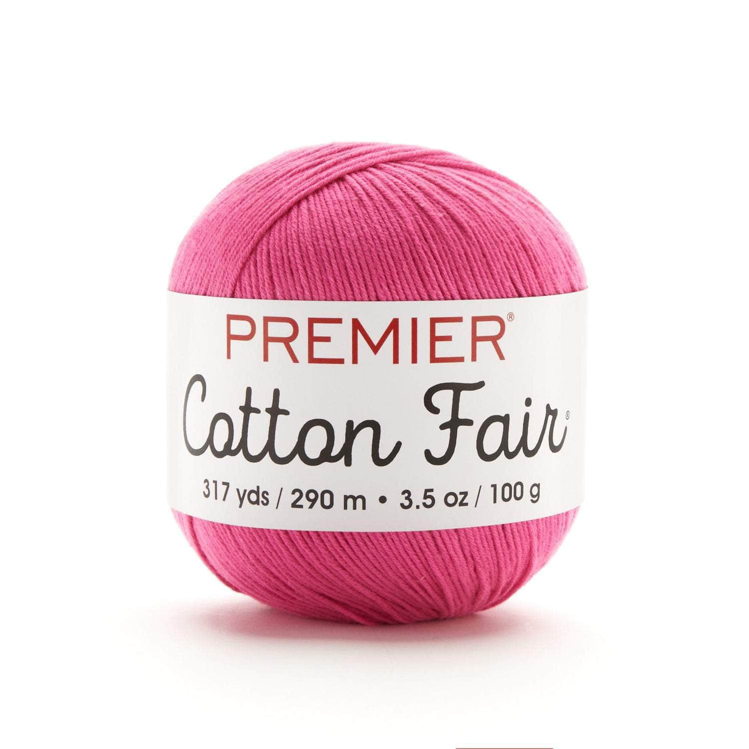 Premier Yarns Light Acrylic Cotton Blend Bright Pink Yarn, 317 yd ...