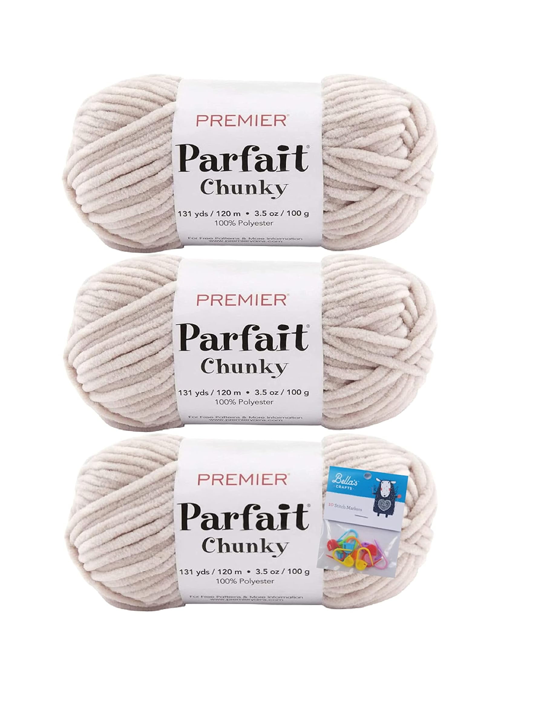Premier Yarns Parfait Chunky Chenille Yarn 3.5 Oz 6 Super Bulky Weight ...