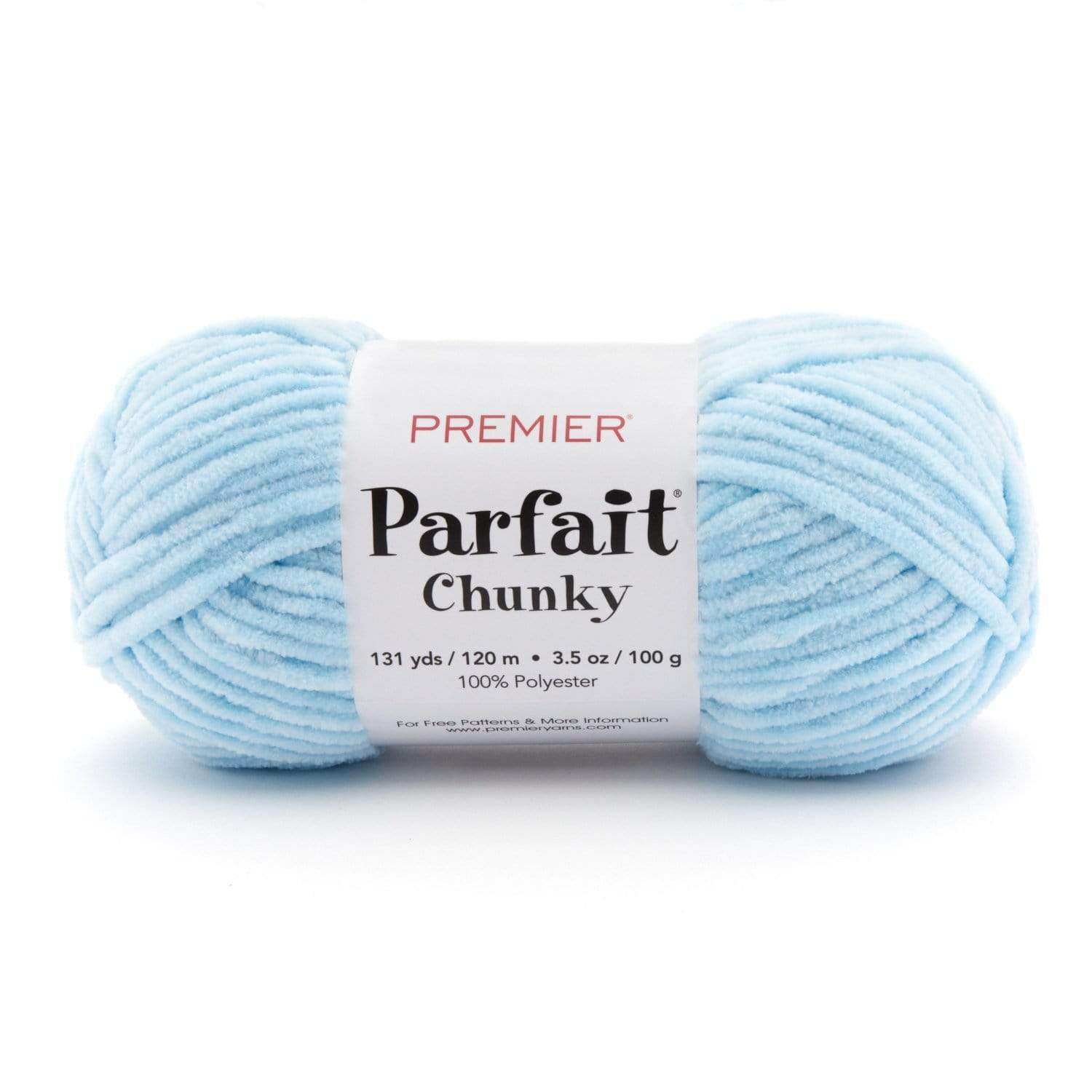 Premium Quality Premier Yarns Parfait Chunky Yarn-Light Blue, Machine ...