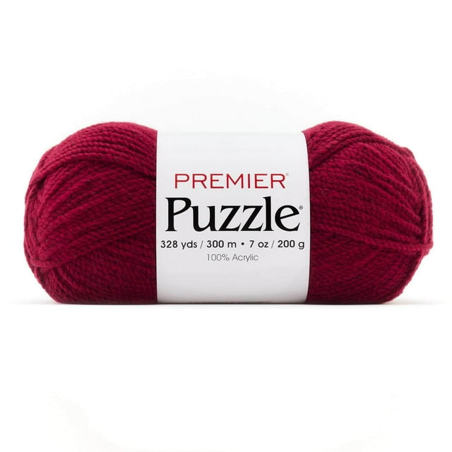 Premier Yarns - Puzzle Yarn - Burgundy - 7oz 328yds - 5 Bulky Weight ...