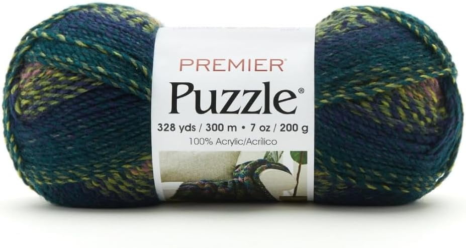 Premier Yarns Puzzle Yarn, Made of Acrylic, Ideal Knitting and Crochet ...