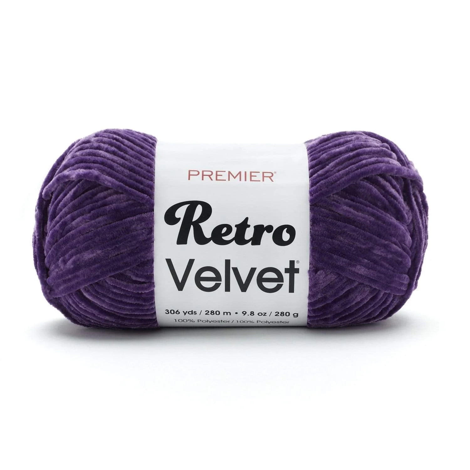 Premier Yarns Retro Velvet Yarn-Iris, Weight Category 5, 100% Polyester ...
