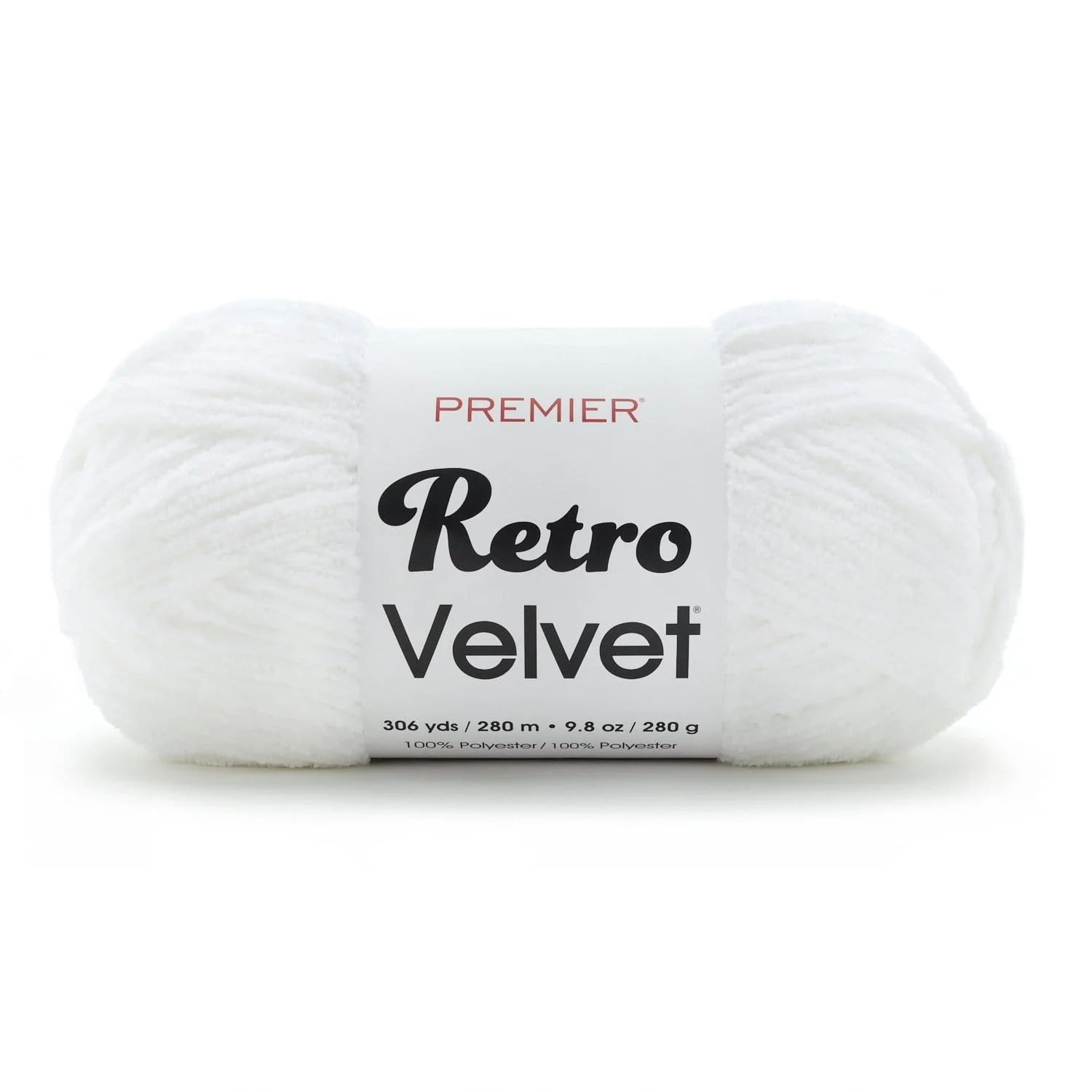Premier Yarns White Polyester Retro Velvet Yarn - Walmart.com