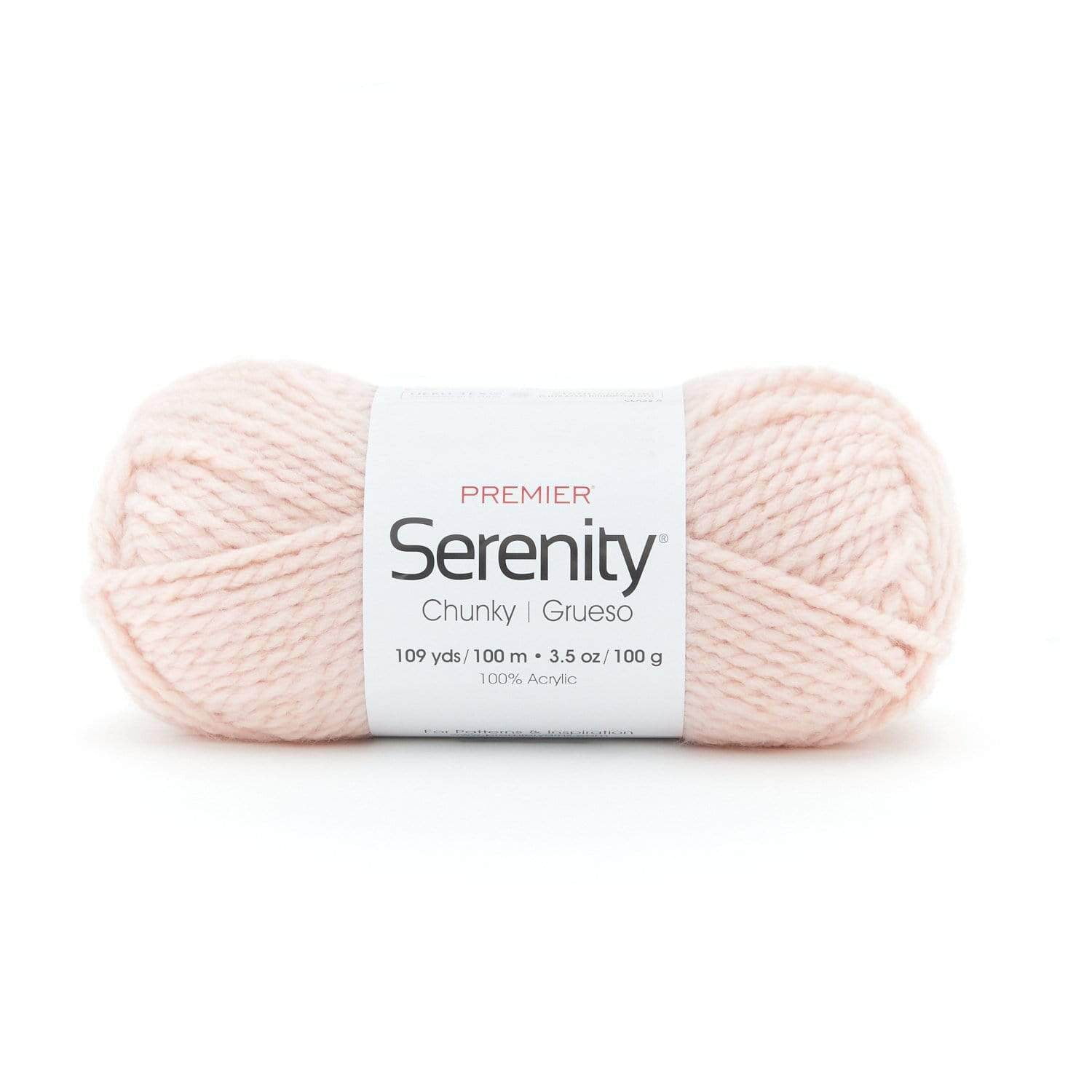 Serenity Chunky Yarn, Pale Pink Acrylic Yarn for Crocheting and ...
