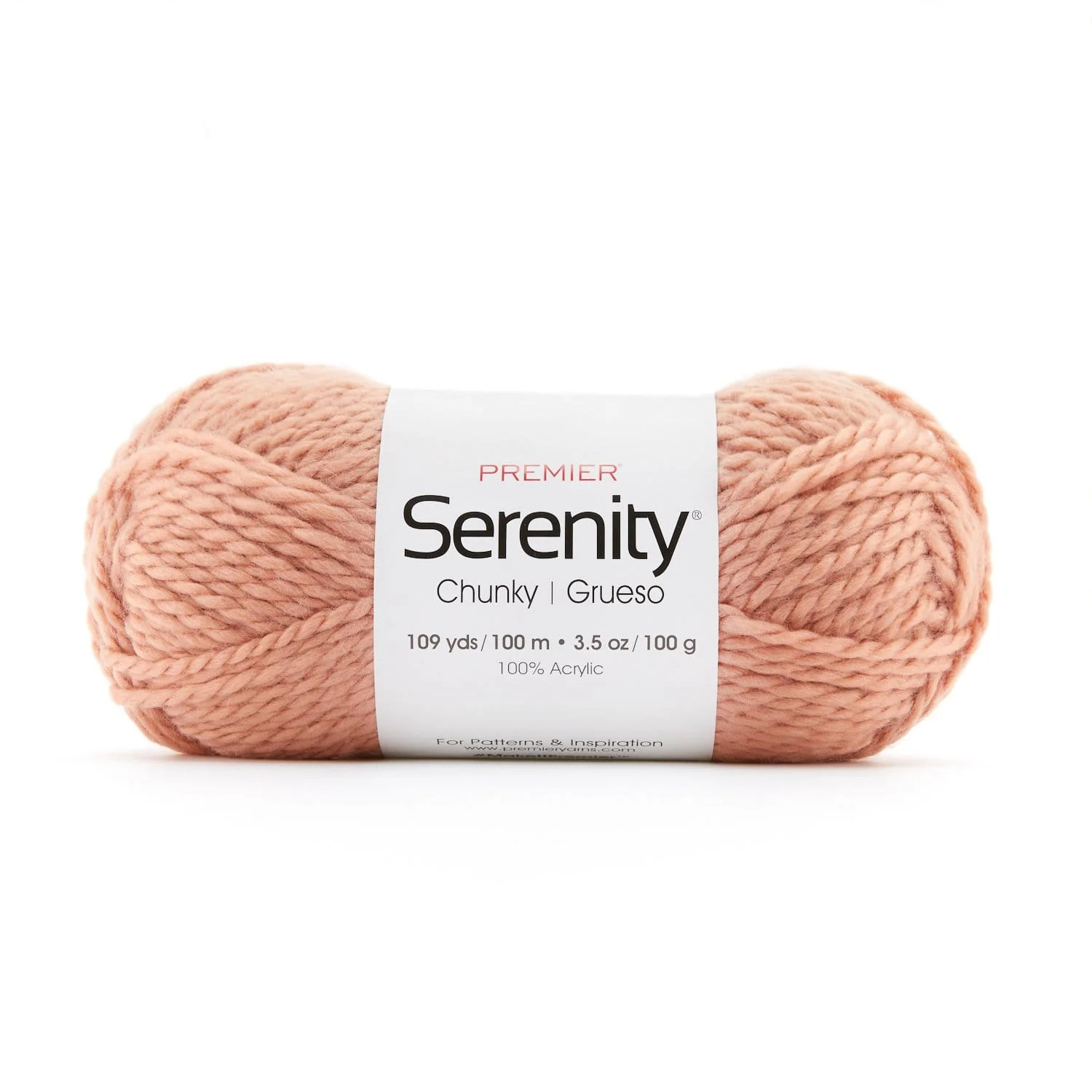 Premier Yarns Serenity Chunky Yarn - Solid-Salmon - Walmart.com