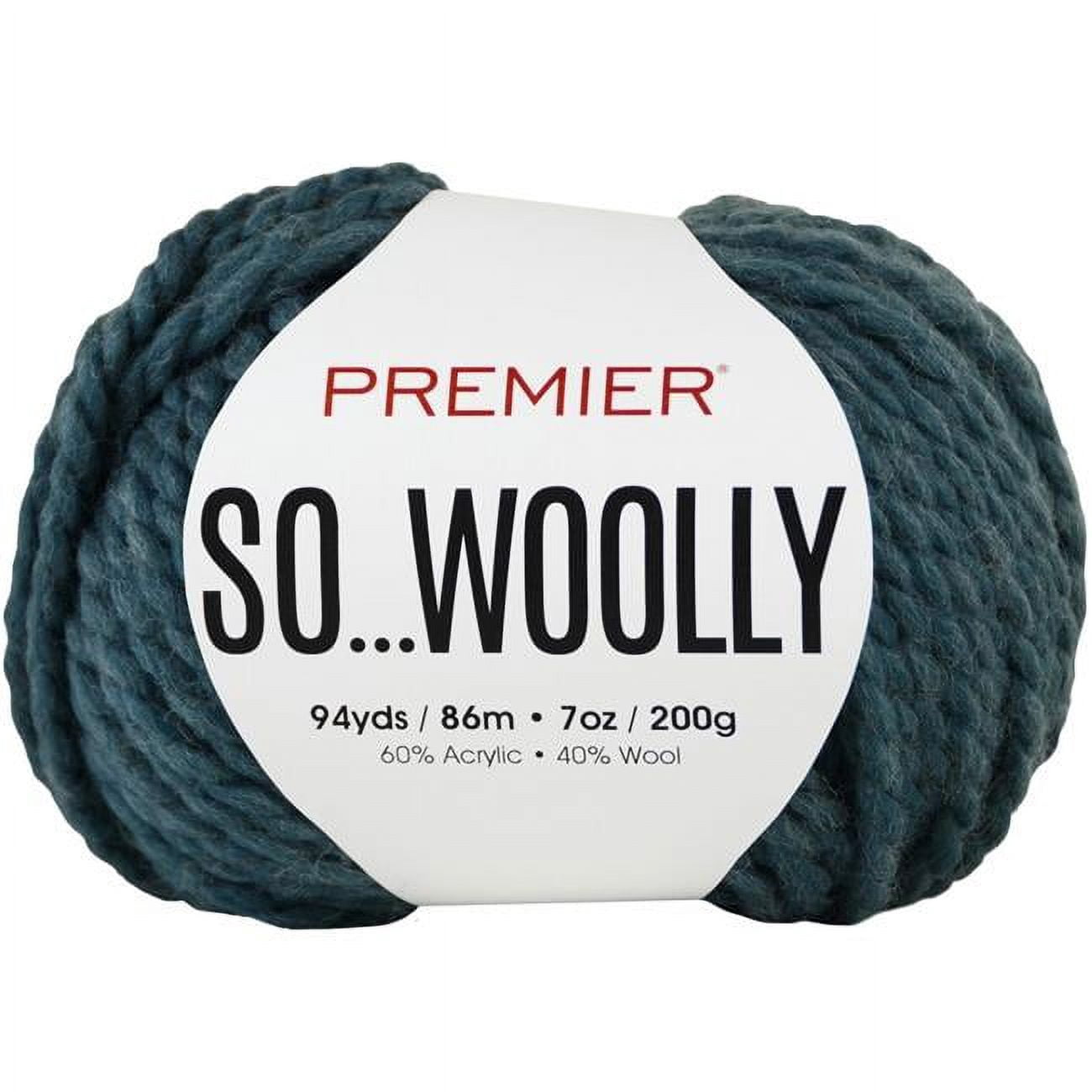Premier Yarns So...Woolly Solid Yarn-Teal - Walmart.com