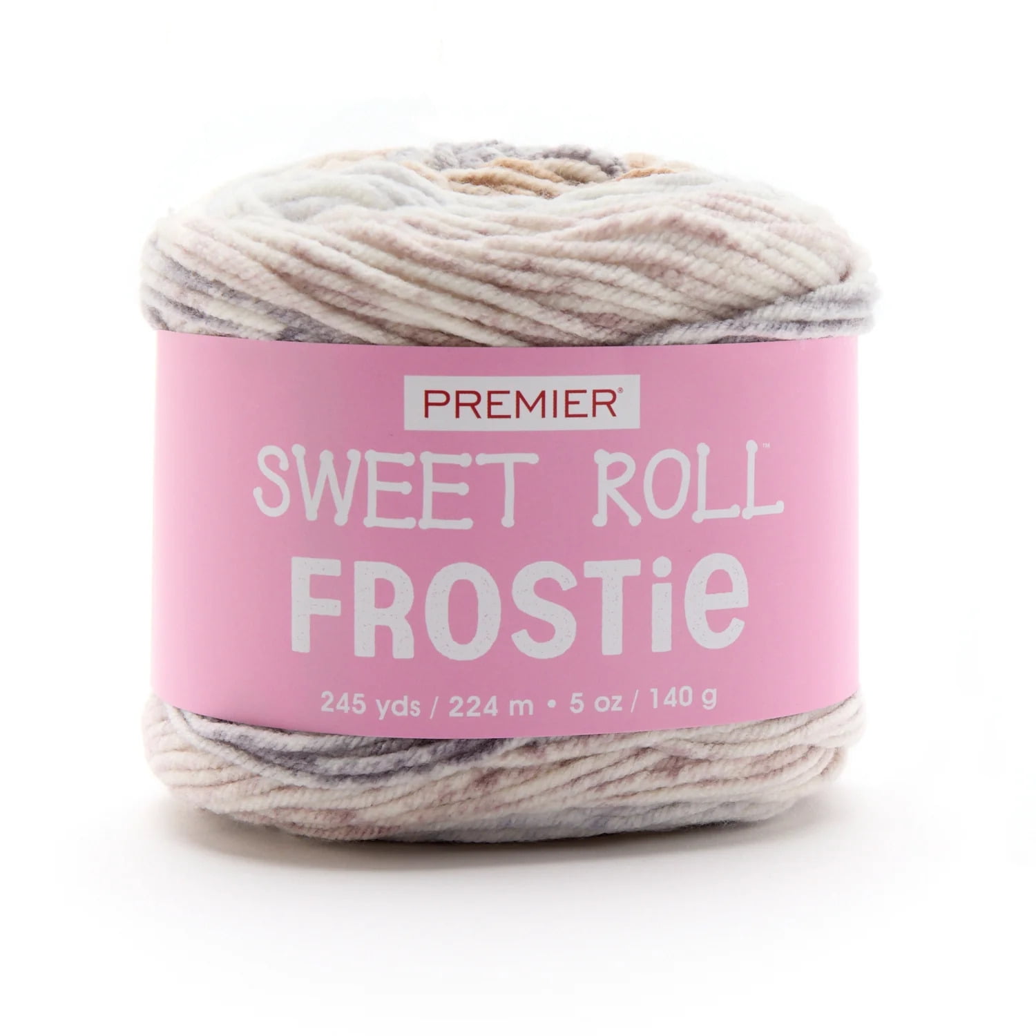 Premier Yarns Sweet Roll Frostie Yarn-Iced Coffee, 4-Color Variation ...