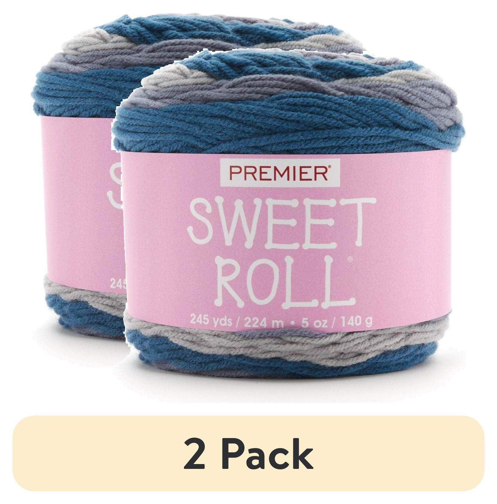 (2 pack) Premier Yarns Sweet Roll Yarn-Blue Willow - Walmart.com