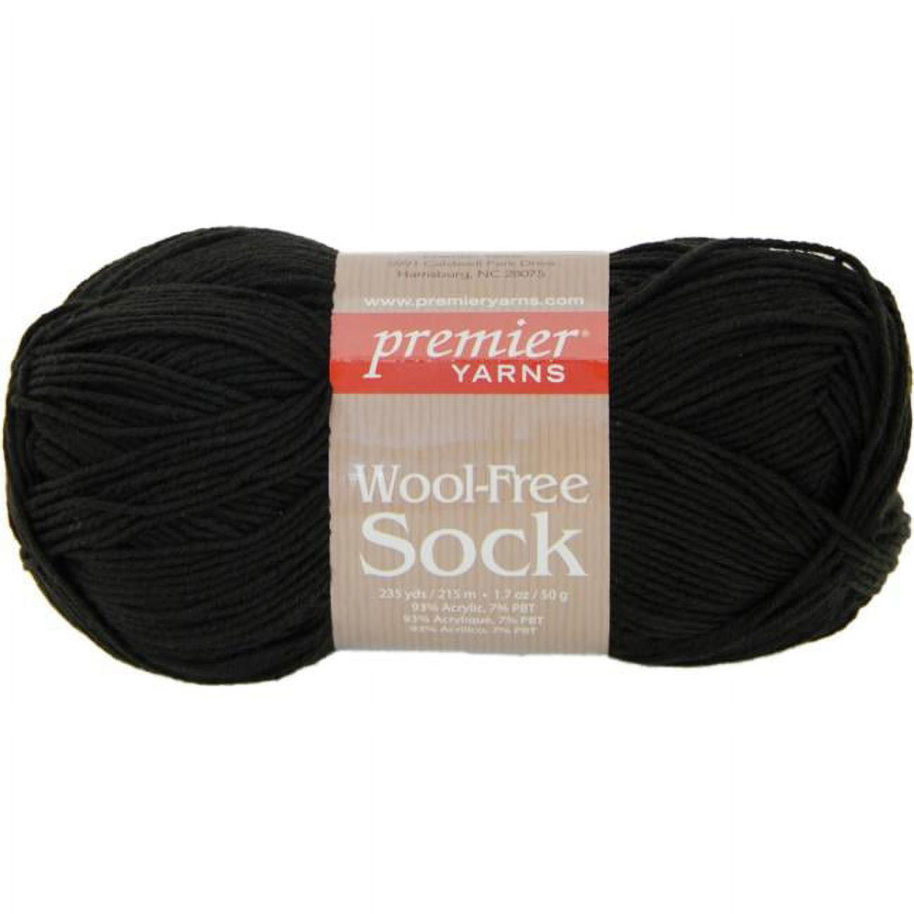 Premier Yarns WFS-30 Premier Wool Free Sock & Stripes Yarn - Black ...