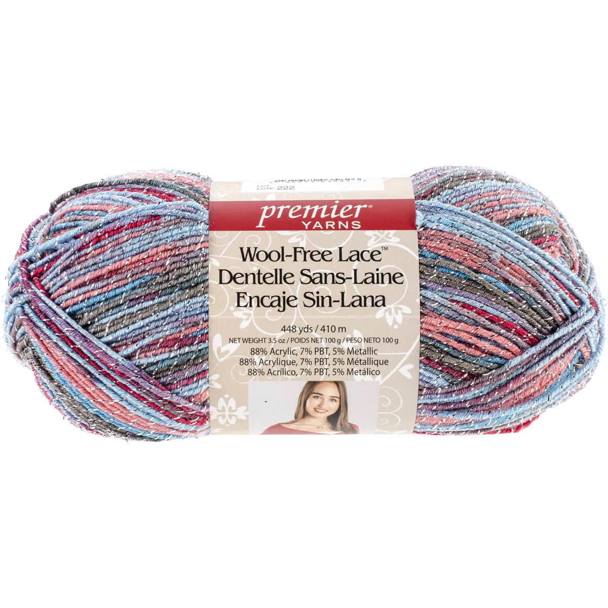 Premier Yarns Wool-Free Lace Yarn-Sea Sunset - Walmart.com