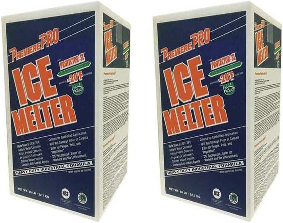 Premiere Granular Ice Melt, 50 LB. Carton, -20 F (2) - Walmart.com