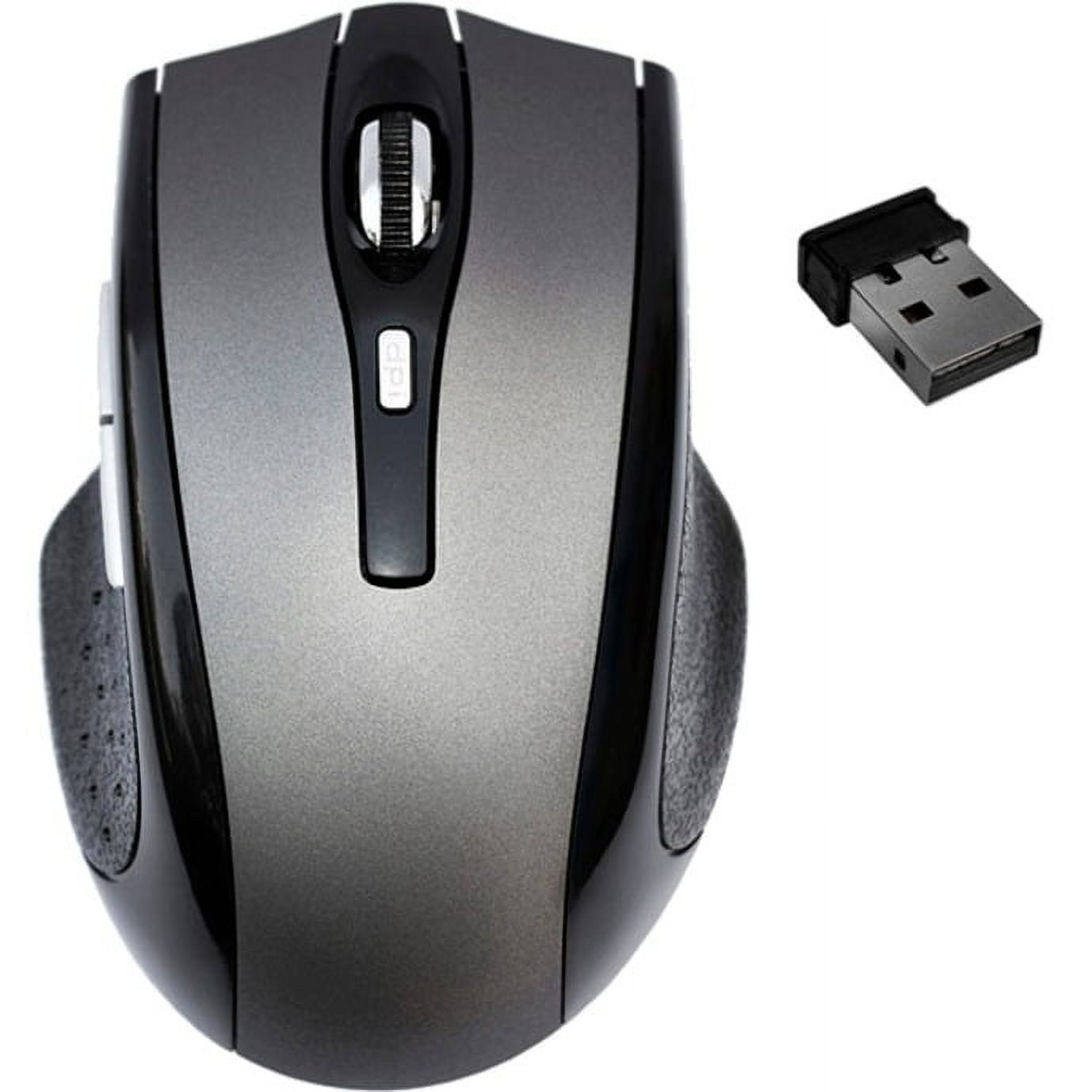 Premiertek 5 Buttons Wireless Cordless Optical Scrolling Wheel Mouse ...