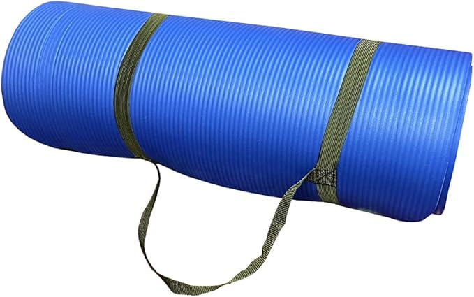 Premium Large 1/2-Inch Thick Workout Foam Exercise Yoga Mat, Non-Slip ...