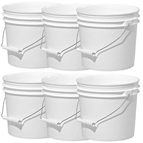 Premium 1 Gallon Buckets - High-Density Polyethylene (HDPE) Resin for ...