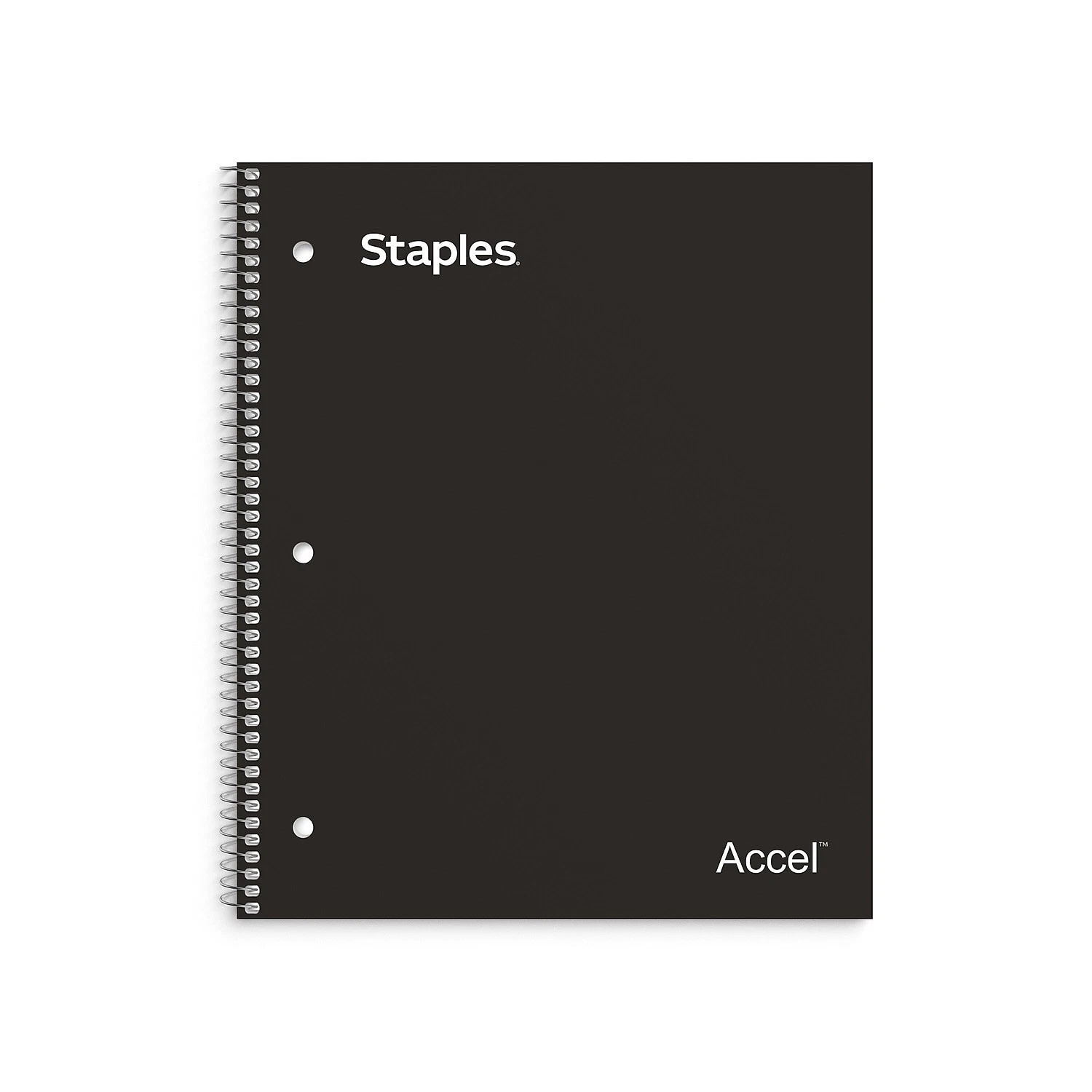 Premium 1-Subject Notebook 8.5" x 11" Graph Ruled 100 Sheets Black ...