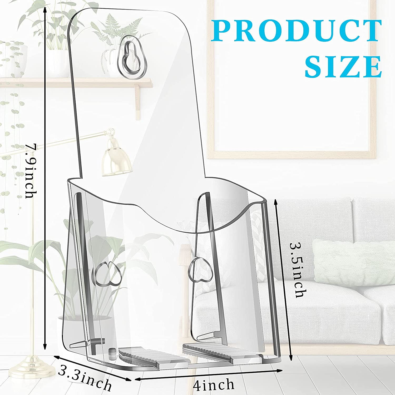 Premium 10-Piece Acrylic Brochure Holder Stand, 4 x 7.9 Inch Clear ...