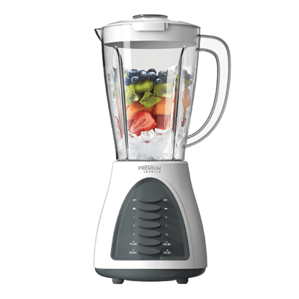 Premium 10-Speed Black and White Blender with Pulse Button. 50.7 oz ...