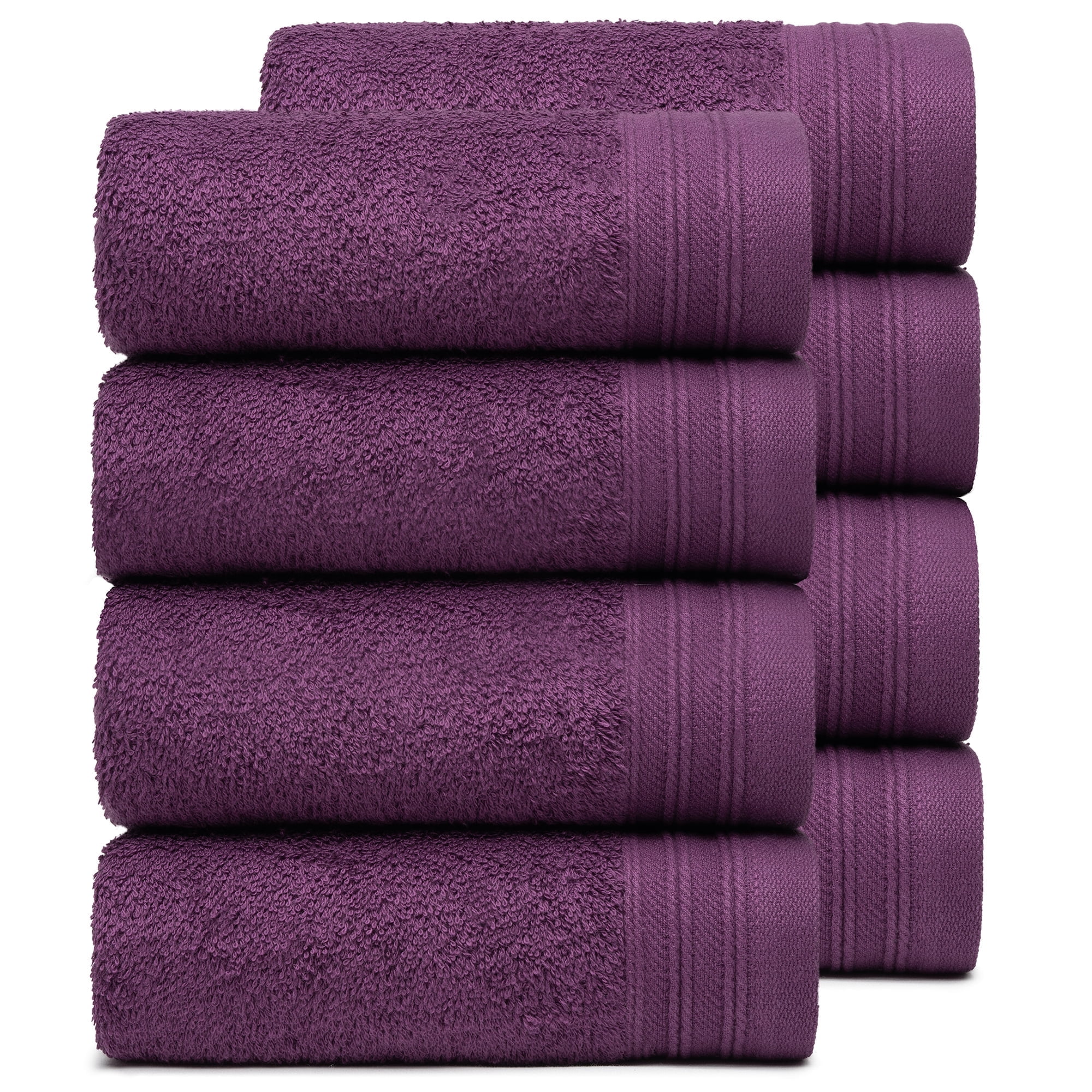 Premium 100% Cotton Towel Set of 8 Hand Towels 18" x 30" | 8 Ultra Soft ...