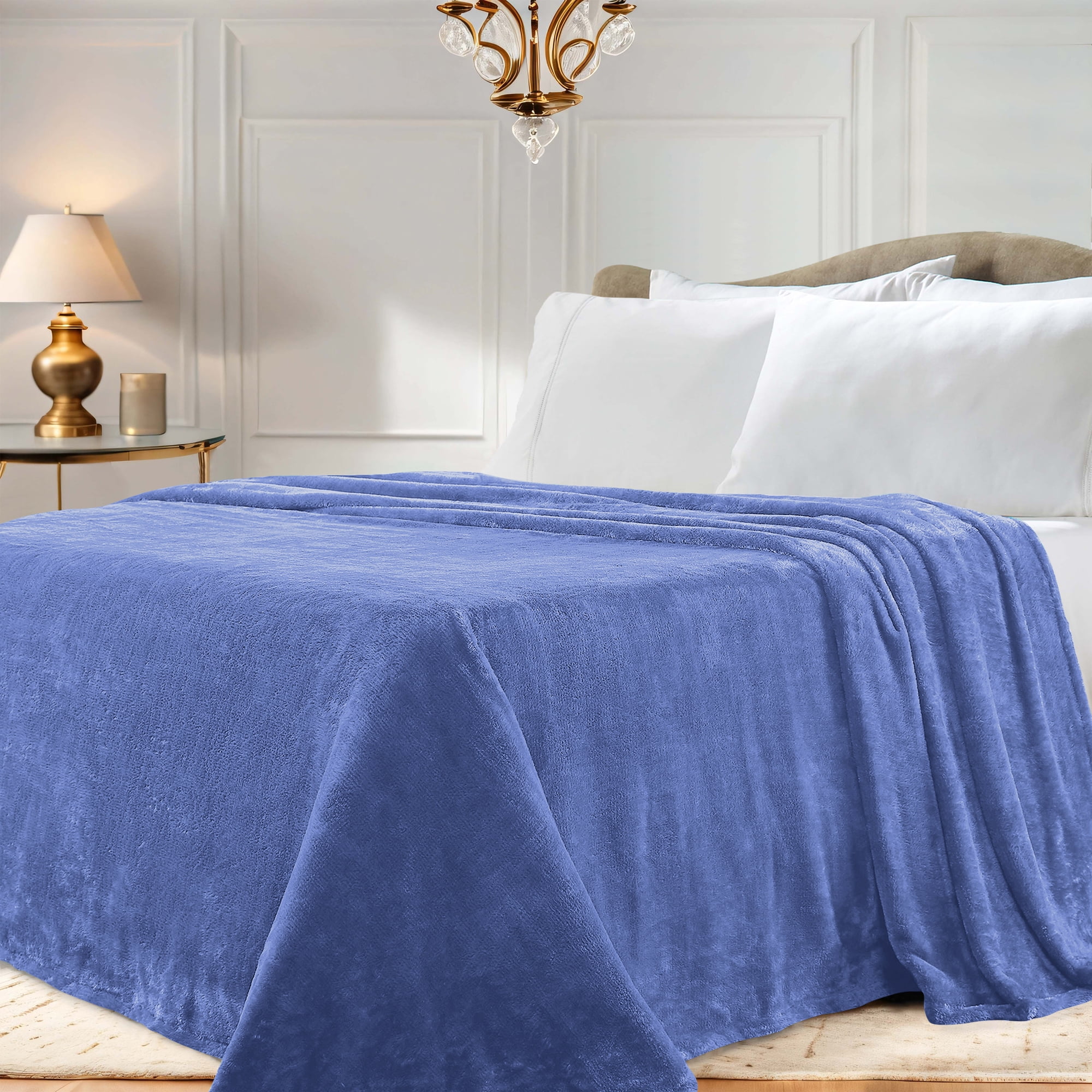 Premium 100% Micro-Polyester Fleece Blanket, Ultra-Plush , Soft ...