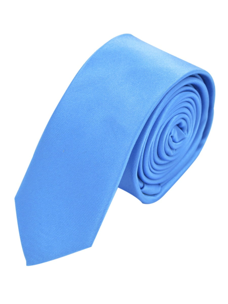 Premium 100% Pure Silk Solid Color 2" Skinny Necktie Neck Tie - Walmart.com
