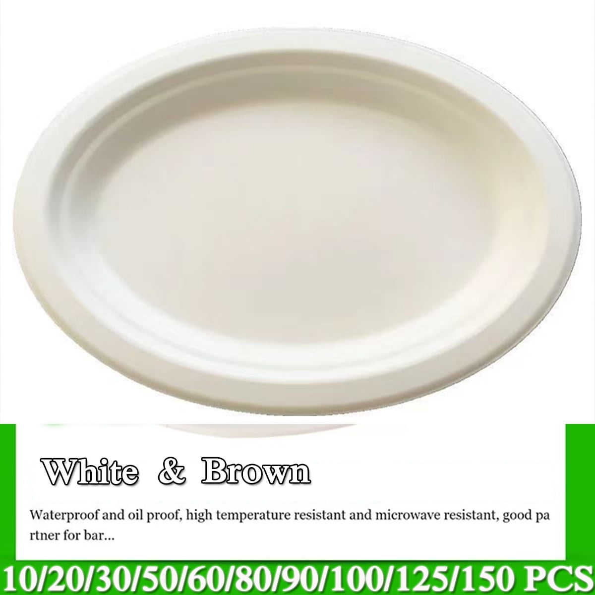 Premium 12 5/8 x 10-Inch Paper Platters - Walmart.com