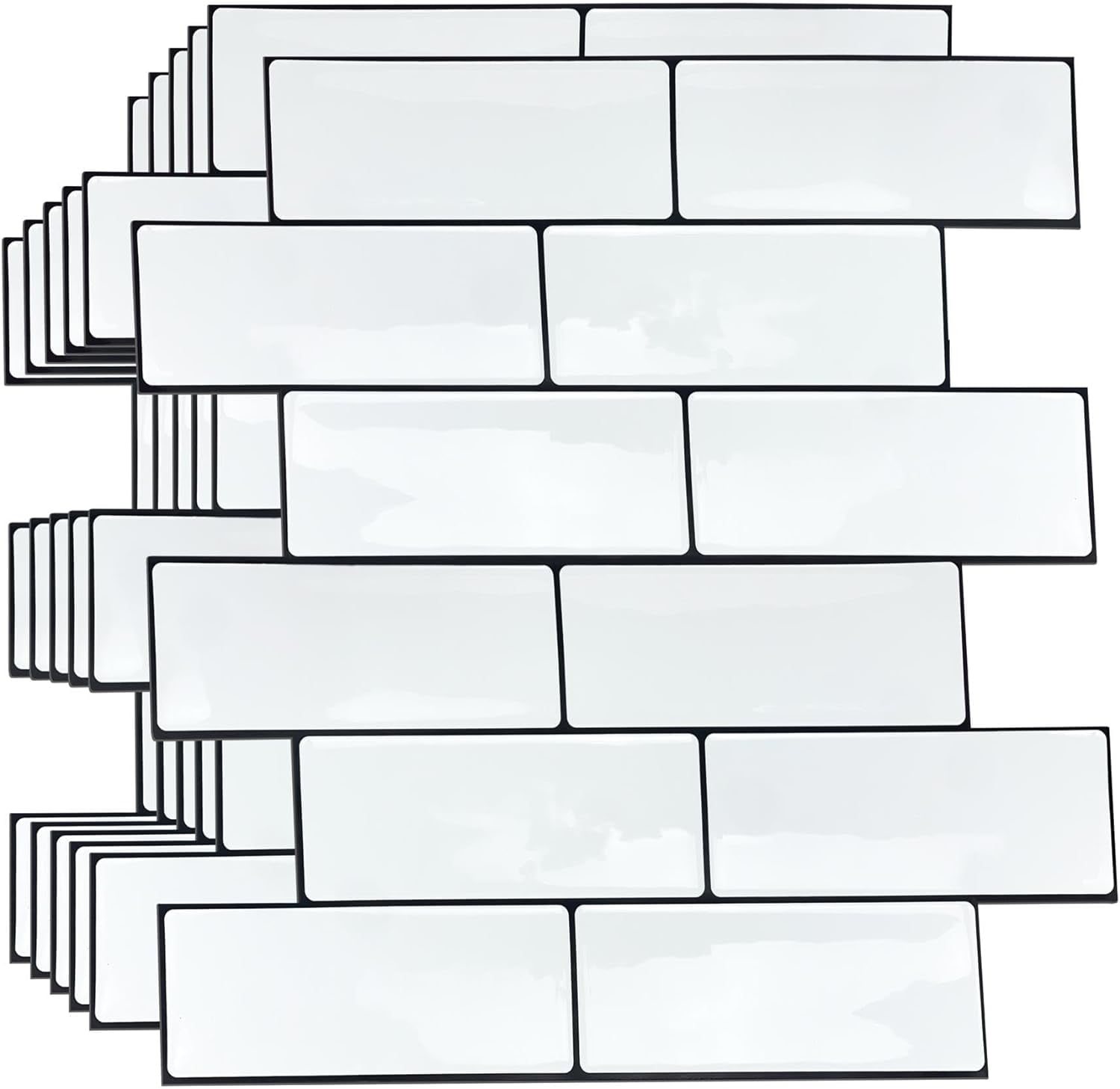 Premium 12 Peel And Stick Kitchen Backsplash Tile Stickers Self ...