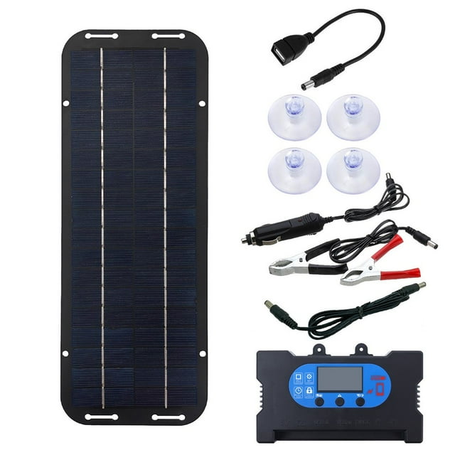 Premium 12V 30W IP65 Waterproof Solar Panel Kit for Reliable Trickle ...