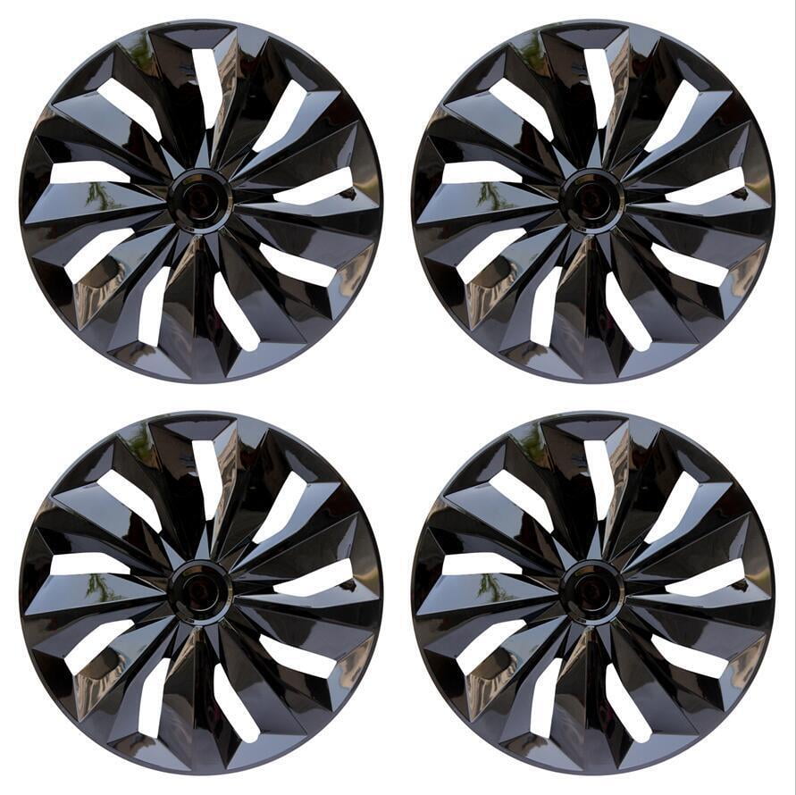 Premium 13" Wheel Covers & Hub Caps ABS Black, 4 Pack - Walmart.com