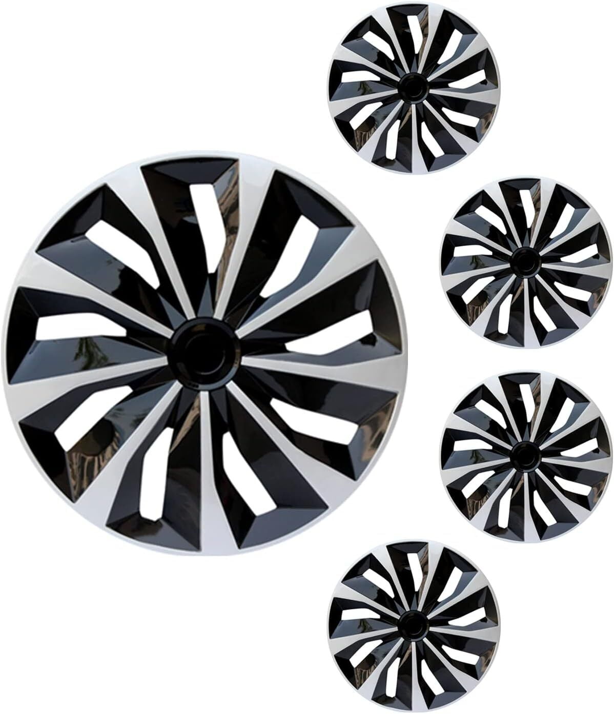 "Premium 13"" Universal Fit Wheel Rim Cover Hubcaps, OEM Style, Snap On ...